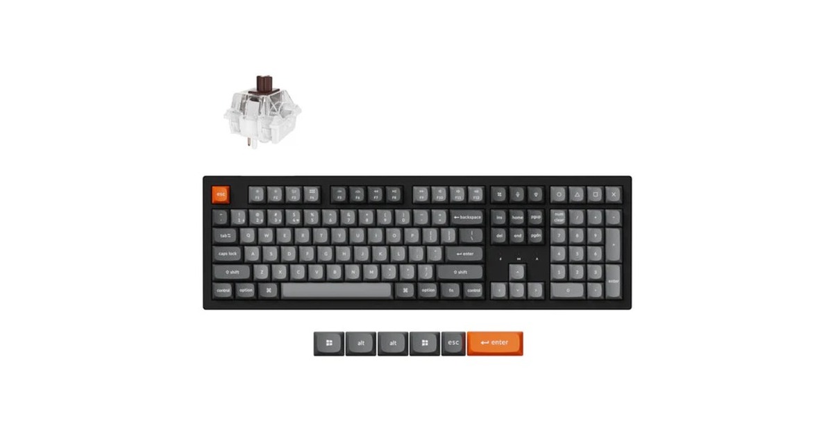 Keychron K10 Max-H3, toetsenbord Zwart, US lay-out, Keychron Super ...