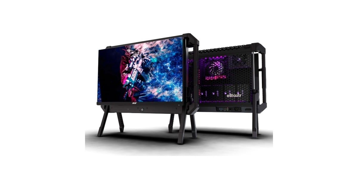 eBlaztr PC-case desktop behuizing Zwart (mat)