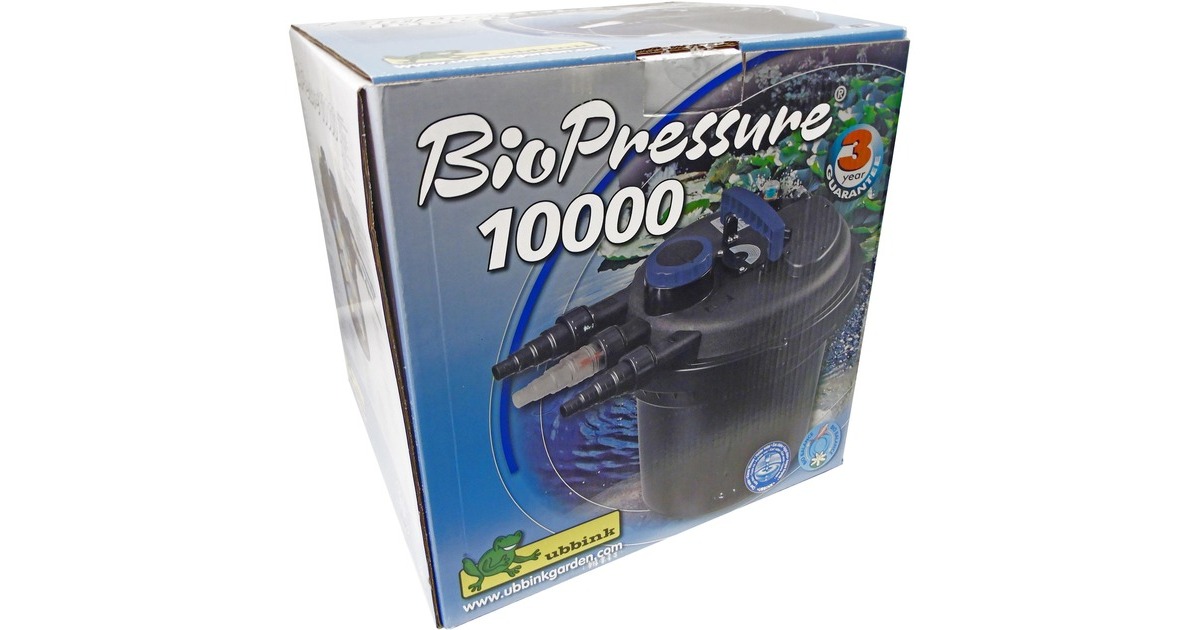 Ubbink BioPressure II-drukfilter 10000 waterfilter Zwart, Incl. UVC 11W