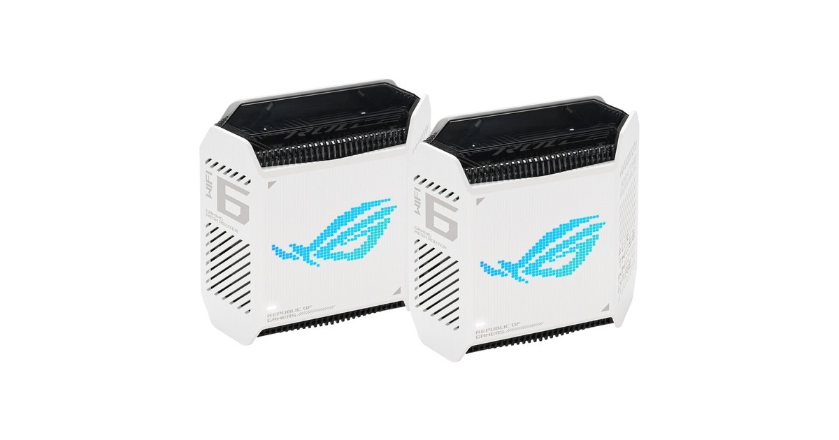 ASUS ROG Rapture GT6 AiMesh mesh router Wit, 2 stuks