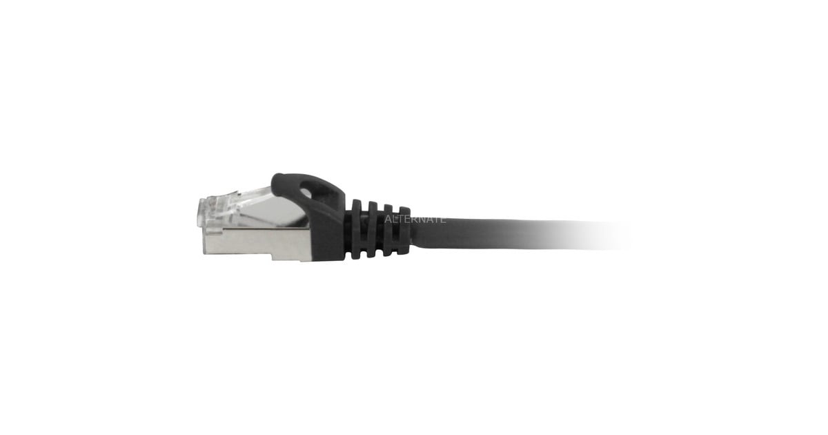 Sharkoon Patchkabel SFTP, RJ-45 met Cat.7a Zwart, 3 meter, Ruwe kabel