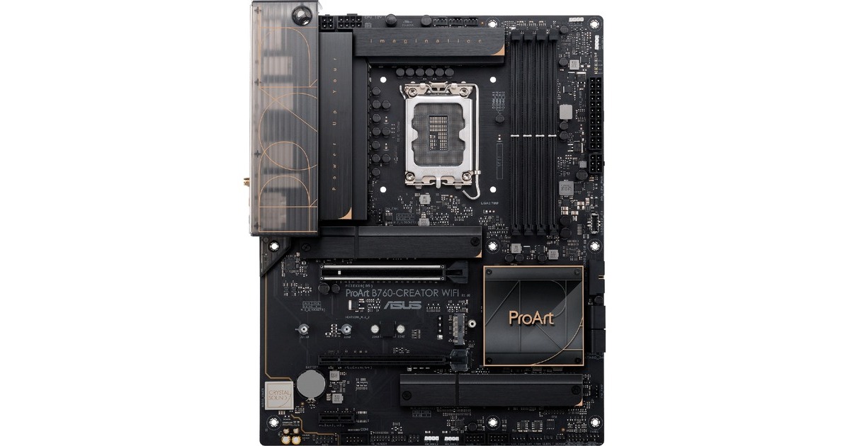ASUS ProArt B760-CREATOR WIFI socket 1700 moederbord Zwart/brons, RAID ...