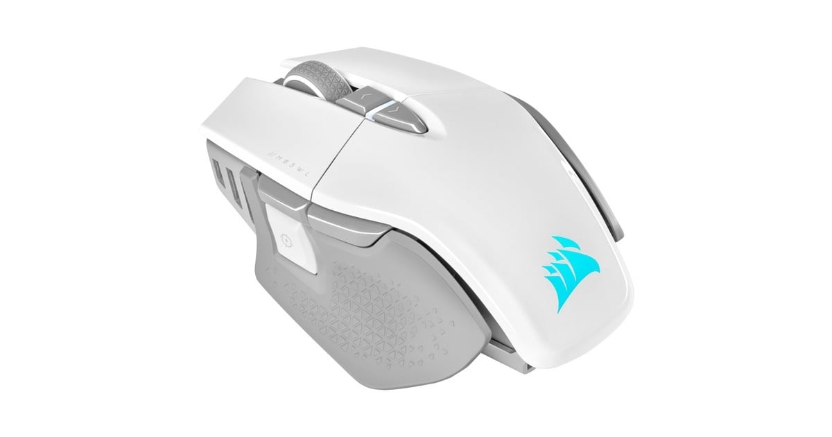 Corsair M65 RGB ULTRA WIRELESS gaming muis Wit/lichtgrijs, 26,000 DPI ...