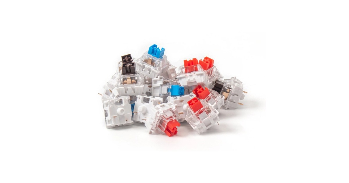 Keychron K Pro Blue Switch-Set keyboard switches Blauw/transparant, 110 ...