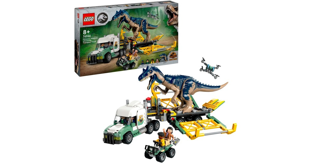 LEGO Jurassic World - Dinosaurusmissies: Allosaurus transporttruck ...