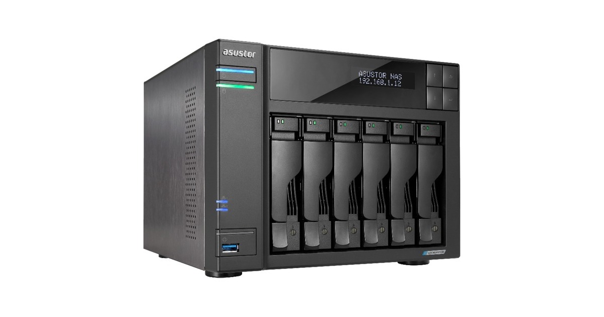 Asustor Lockerstor 6 AS6706T nas Zwart