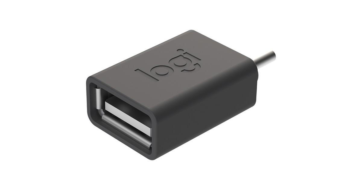 Logitech Logi USB C to USB A Adaptor adapter Grafiet