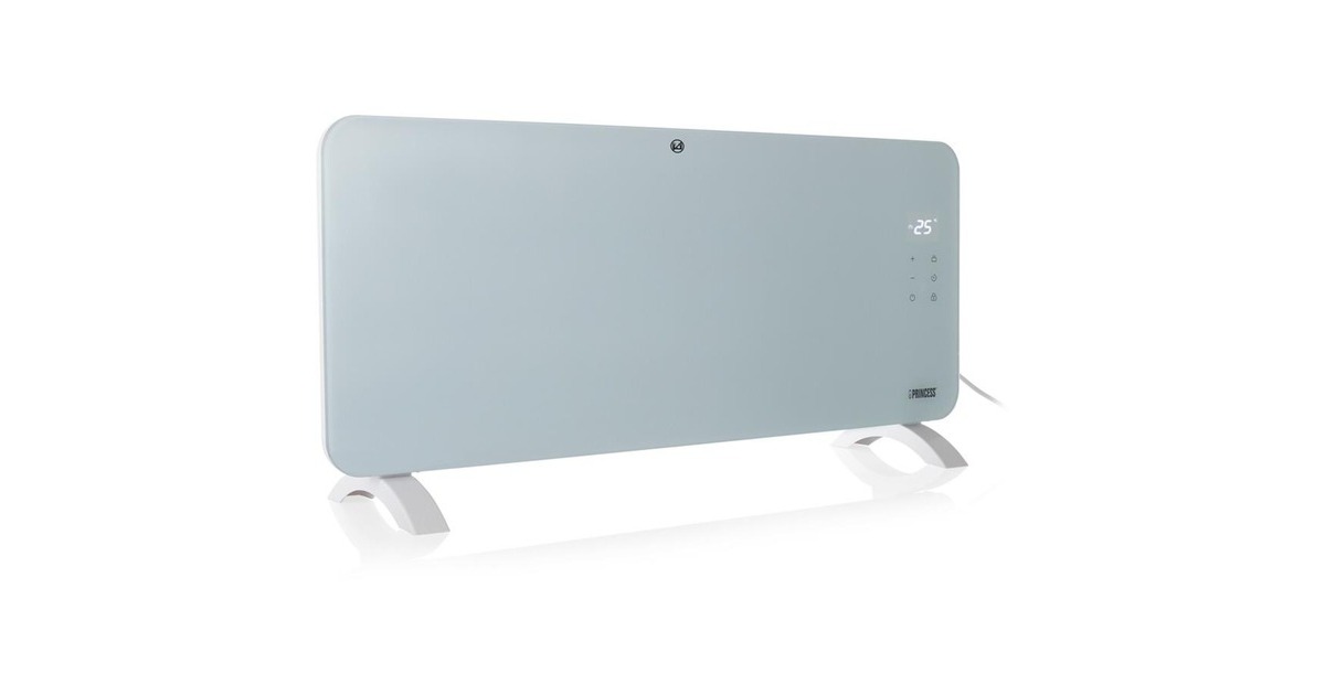 Princess Smart Glazen Paneelverwarmer 2000W convector Wit, Wi-Fi