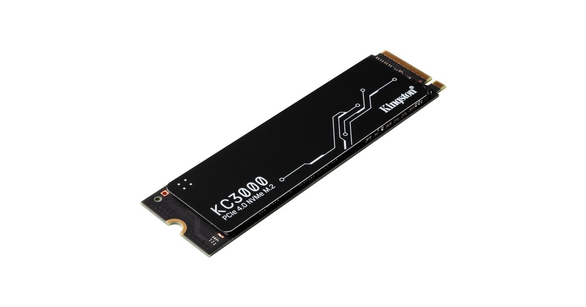 Kingston KC3000 512 GB SSD Zwart, SKC3000S/512G, PCIe 4.0 NVMe, M.2 2280