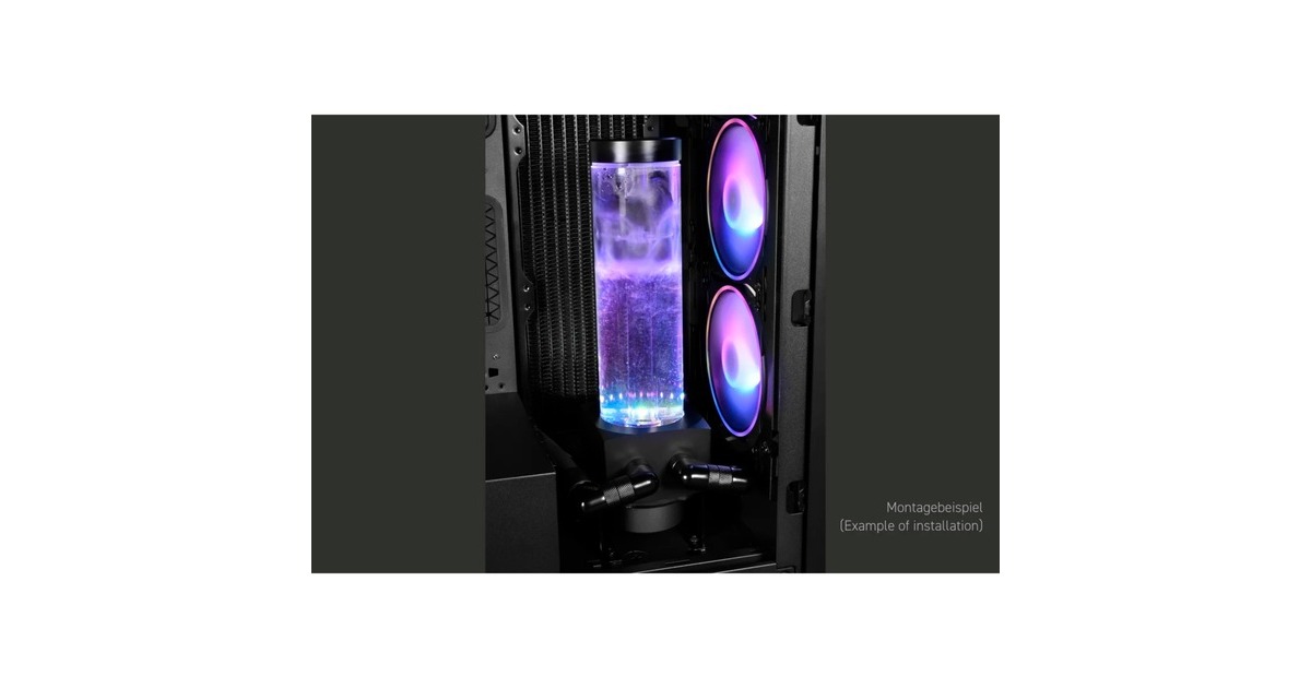 Alphacool Core 200 Aurora D5/VPP reservoir with VPP655 PWM pump pomp RGB