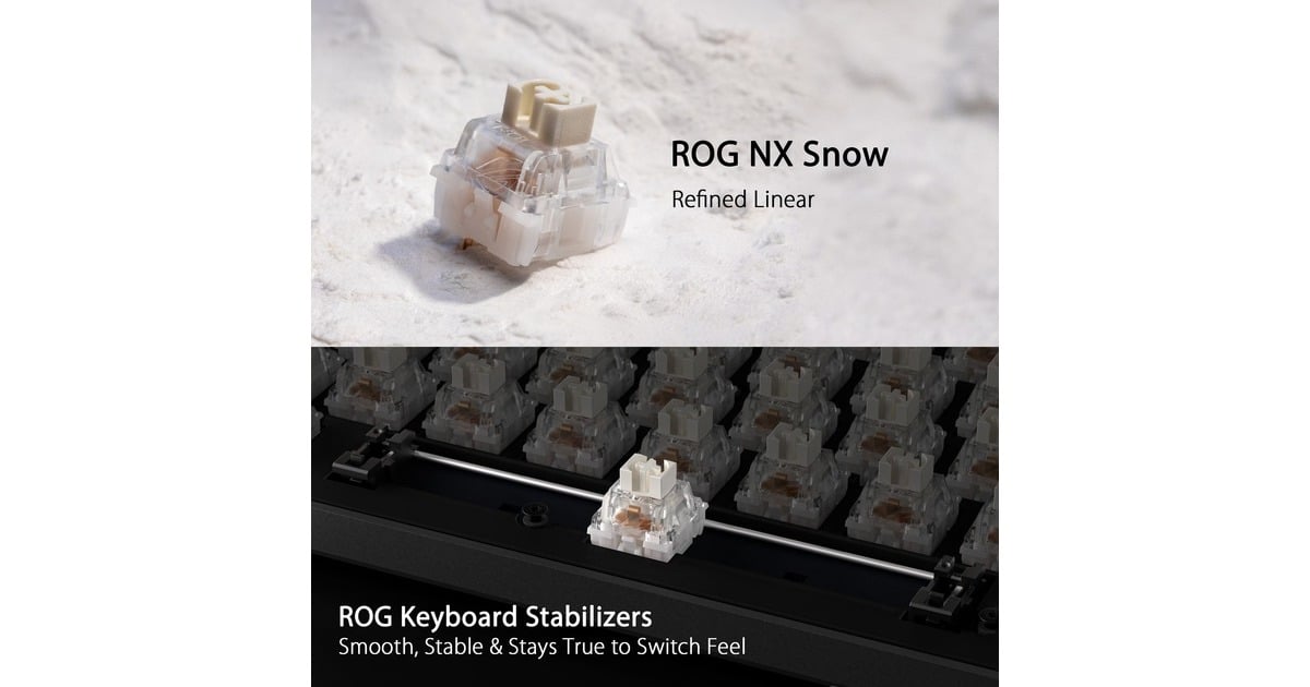 ASUS ROG Strix Scope II 96 Wireless, gaming toetsenbord Zwart, US lay ...