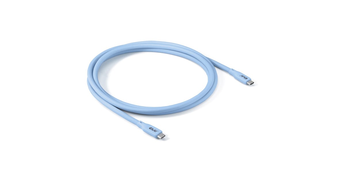 Club 3D Gen2x2 Type-C Bi-Directional, 2 meter kabel Lichtblauw, 4K60Hz ...