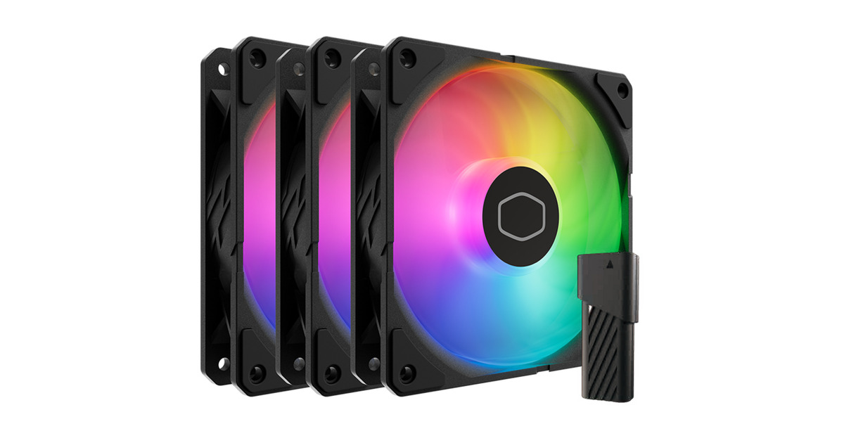 Cooler Master SickleFlow Edge 120 ARGB Fan Kit case fans Zwart, 3 stuks ...