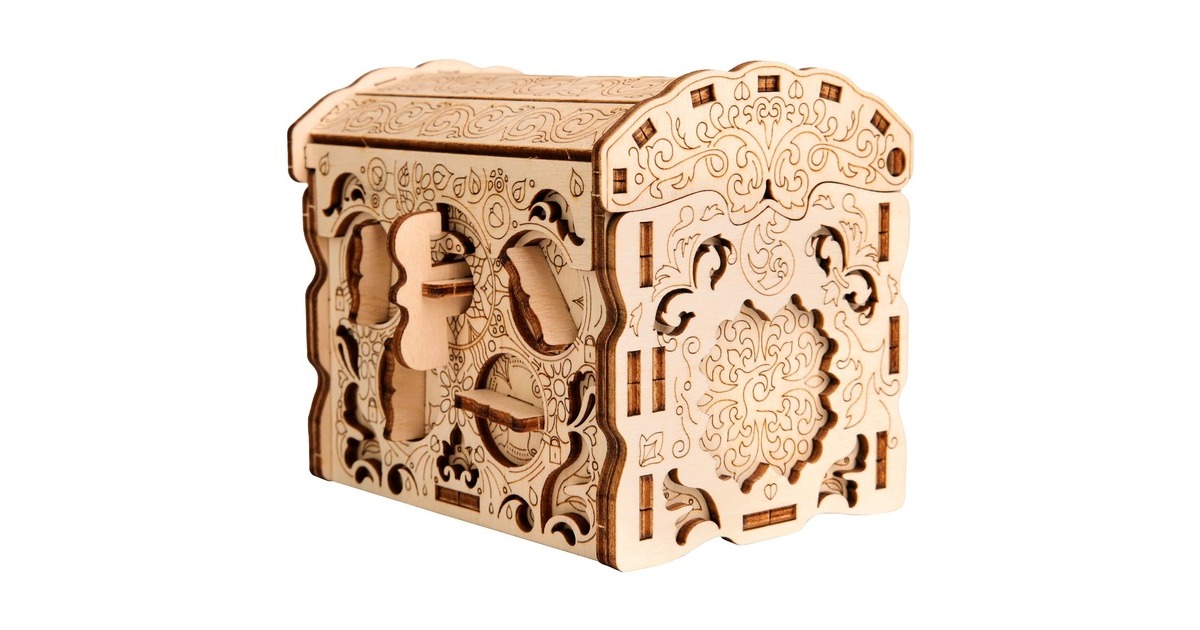 Escape Welt Wooden Secret Treasure Box Puzzel
