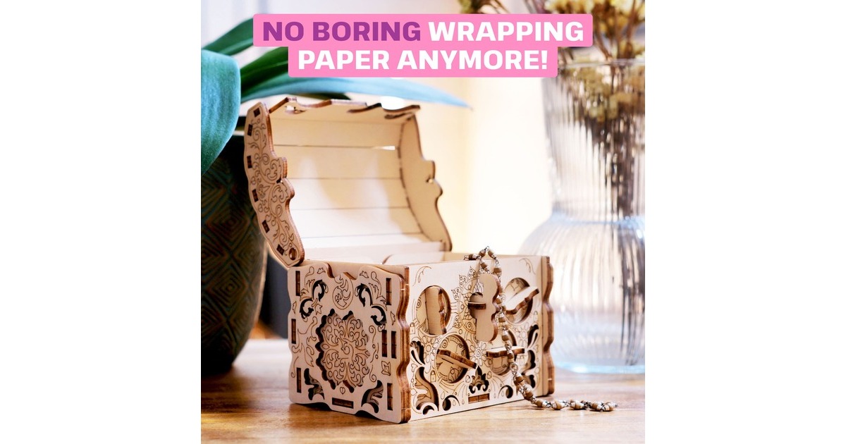 Escape Welt Wooden Secret Treasure Box Puzzel