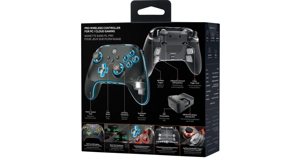PowerA OPS v3 Pro Wireless Controller for PC and Cloud Gaming with ...