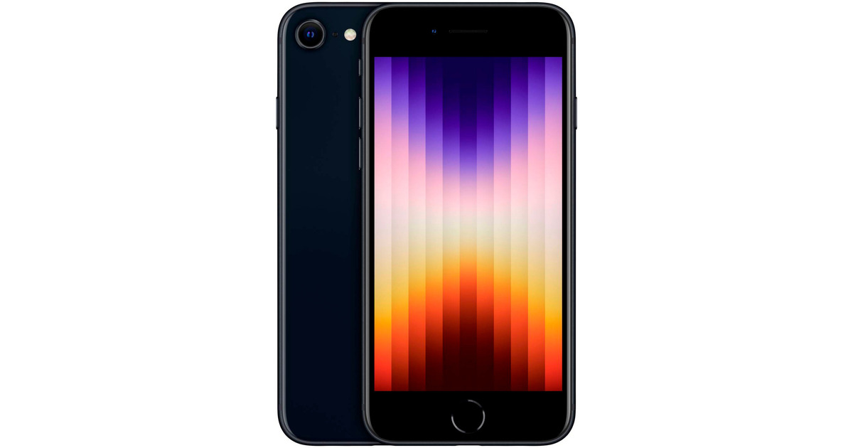 Apple iPhone SE 3. Generation (2022) 64GB Refurbished smartphone Zwart