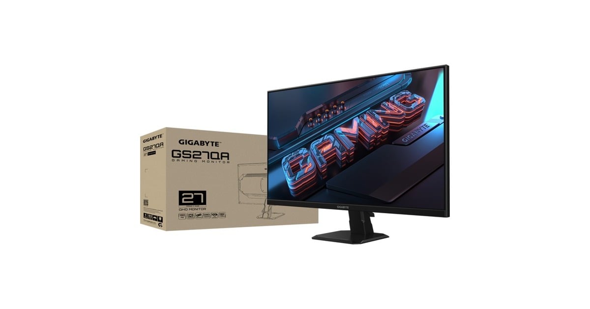 GIGABYTE GS27QA 27" gaming monitor Zwart, 2x HDMI, DisplayPort, 180 Hz