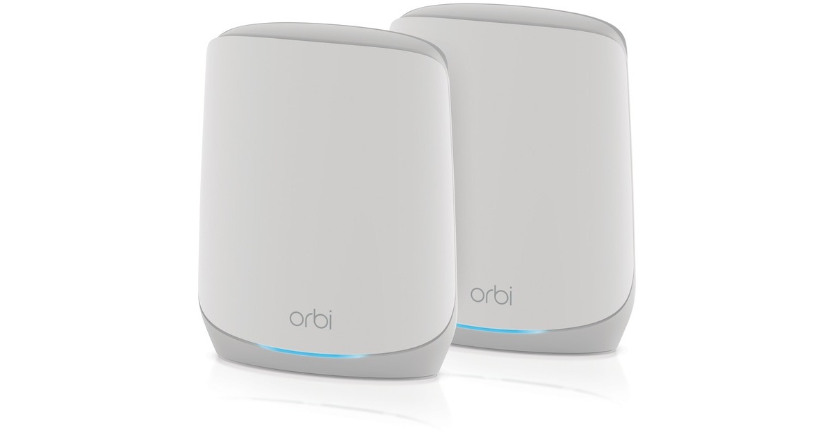 NETGEAR Orbi RBK762s Tri-band Mesh WiFi 6 Systeem mesh router Wit, 1x ...