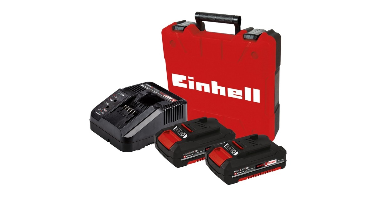 Einhell TE-CD 18/50 Li BL schroefboor Zwart/rood, Koffer, snellader en ...