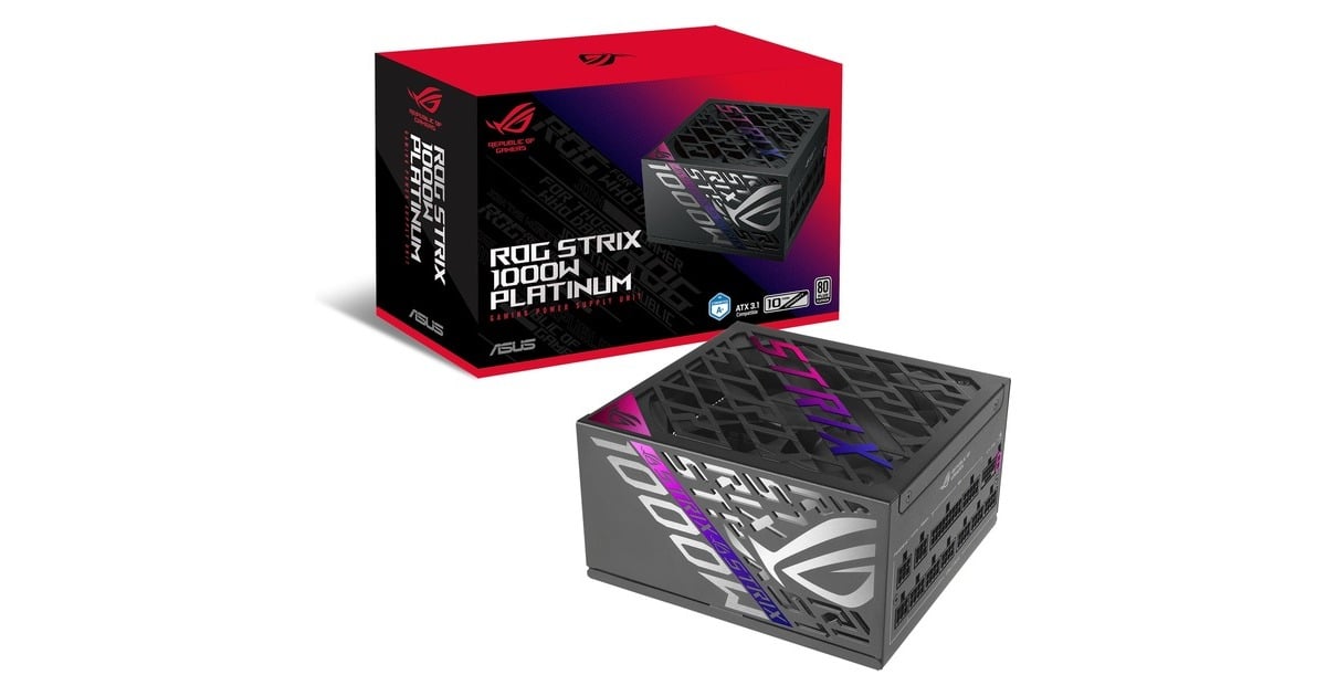 ASUS ROG STRIX 1000W Platinum voeding Zwart, Kabelmanagement, 4x PCIe ...