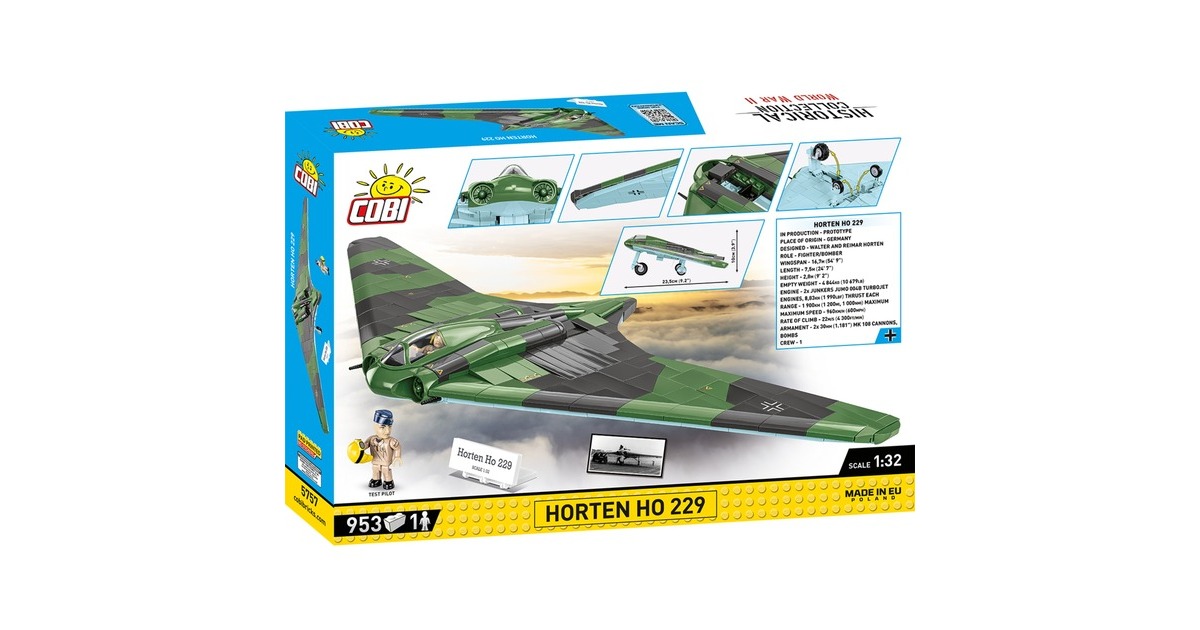 COBI Historical Collection - Horten Ho 229 Constructiespeelgoed Schaal 1:32