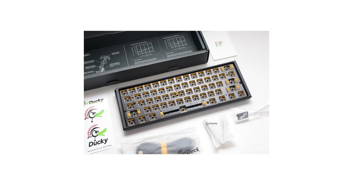 Ducky One 3 Mini ANSI layout Barebone, toetsenbord Zwart/zwart, US lay ...