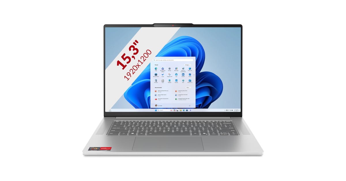 Lenovo IdeaPad Slim 5 15ARP10 (83J3004EMH) 15.3" laptop Grijs | Ryzen 7 ...