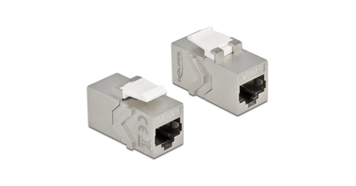 DeLOCK Keystone Module RJ45 jack to RJ45 jack Cat.6A