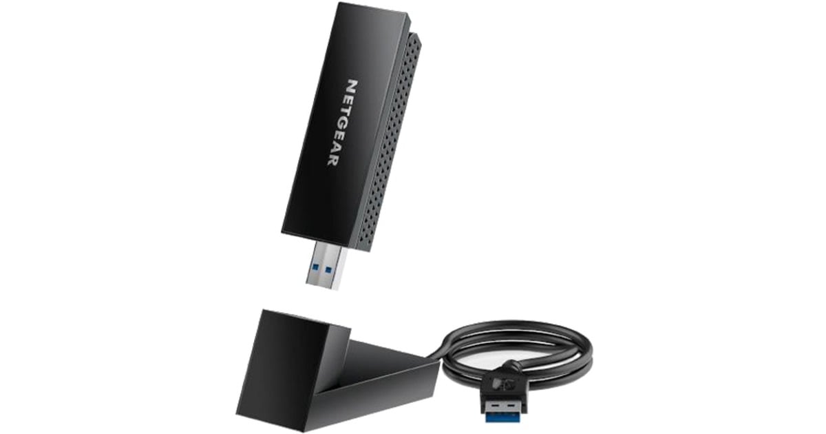 NETGEAR AX3000 USB 3.0 WiFi-adapter (A8000) netwerkadapter Zwart
