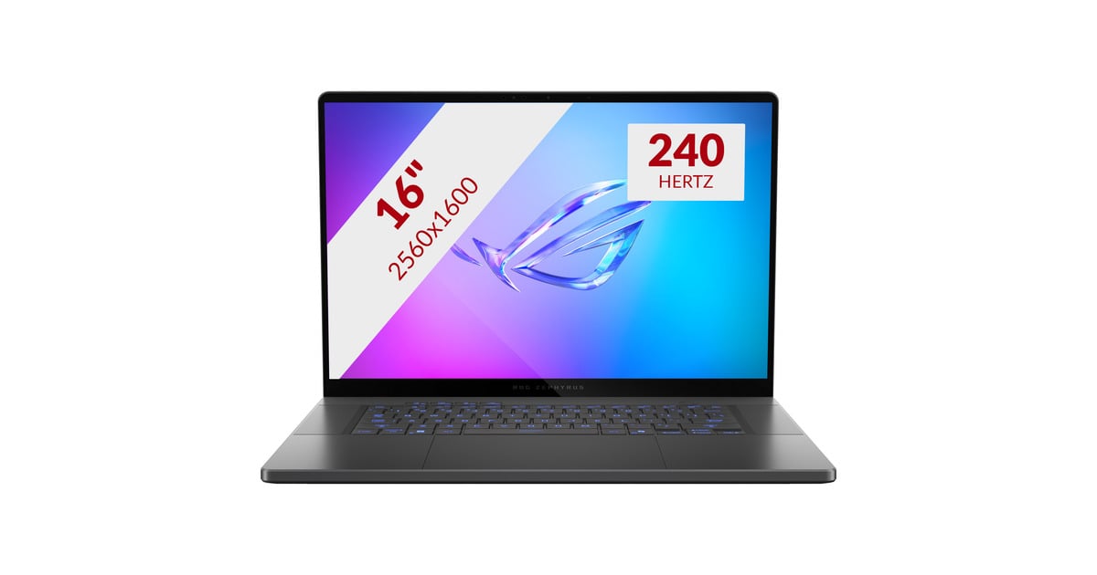 ASUS ROG Zephyrus G16 GA605KM-QR010W 16" Copilot+ gaming laptop Grijs ...