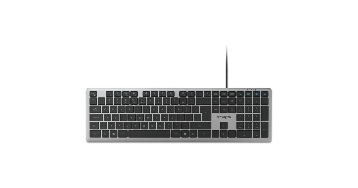 Kensington KB515 EQ USB-C/USB-A Wired Keyboard Grijs, US-International ...