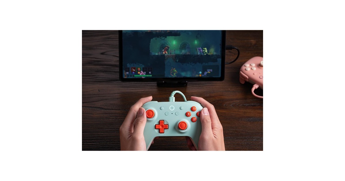 8BitDo Ultimate 2C Wired gamepad Mint/oranje