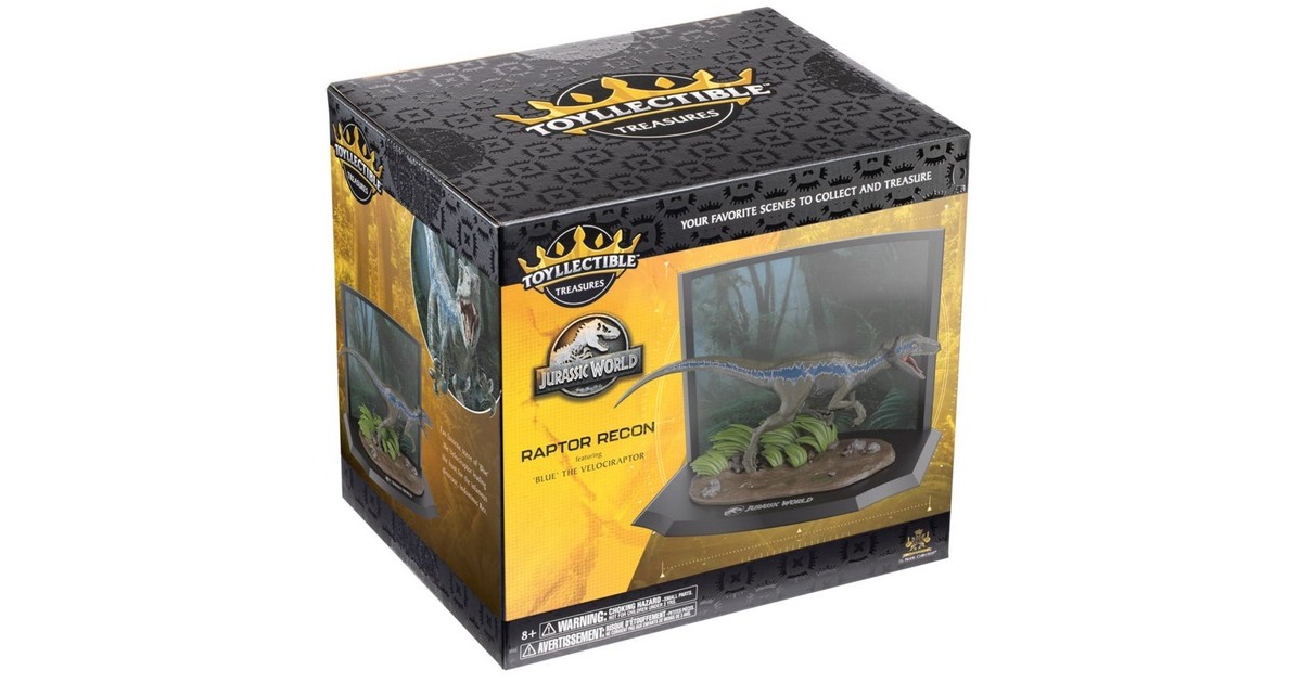 Noble Collection Jurassic World: Velociraptor Blue Diorama decoratie