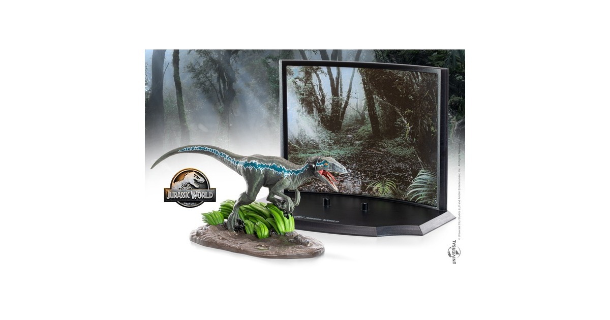 Noble Collection Jurassic World: Velociraptor Blue Diorama decoratie