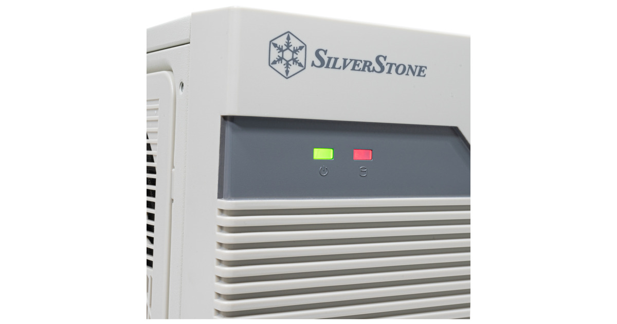 SilverStone FLP01 HTPC behuizing Crème | 2x USB-A | 1x USB-C