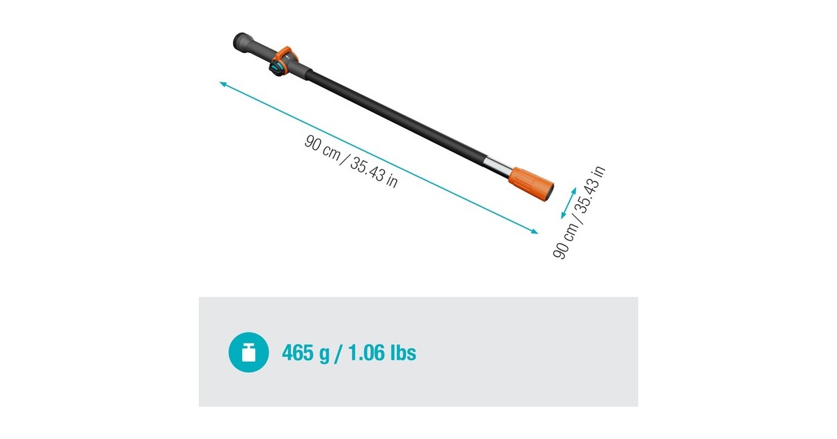 GARDENA Cleansystem steel S, 90cm 18800-20