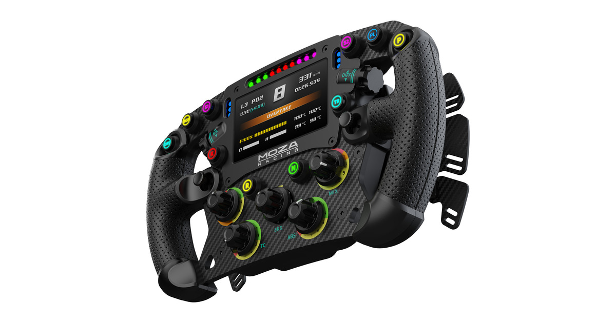 MOZA Racing R12 V2 + FSR 2+ SR-P bundel Zwart, Basis, stuur en pedalen