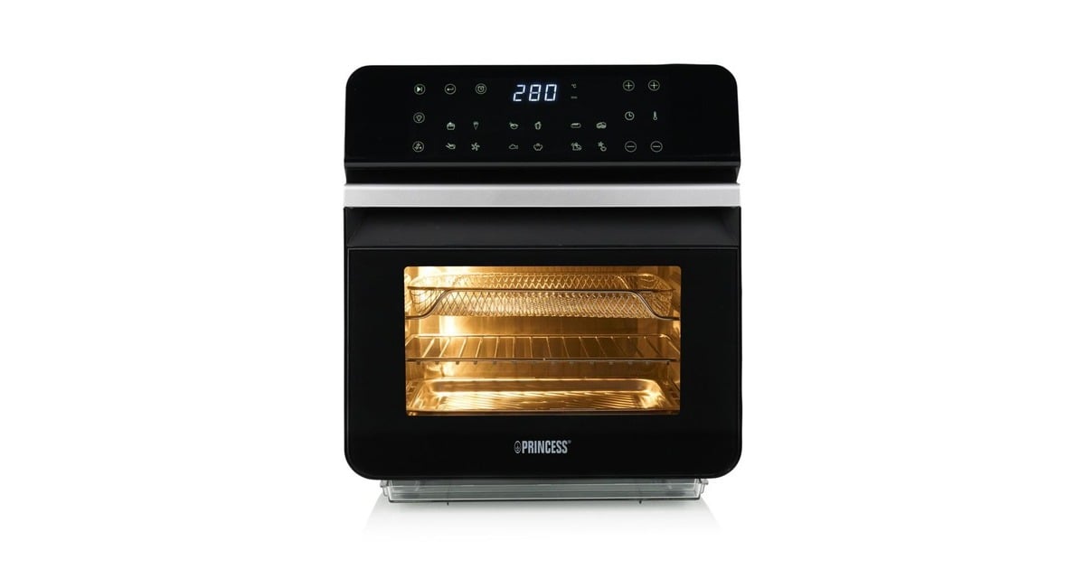Princess 182085 Steam Airfryer Oven mini bakoven Zwart, Stoom- airfry- en ovenfunctie ...