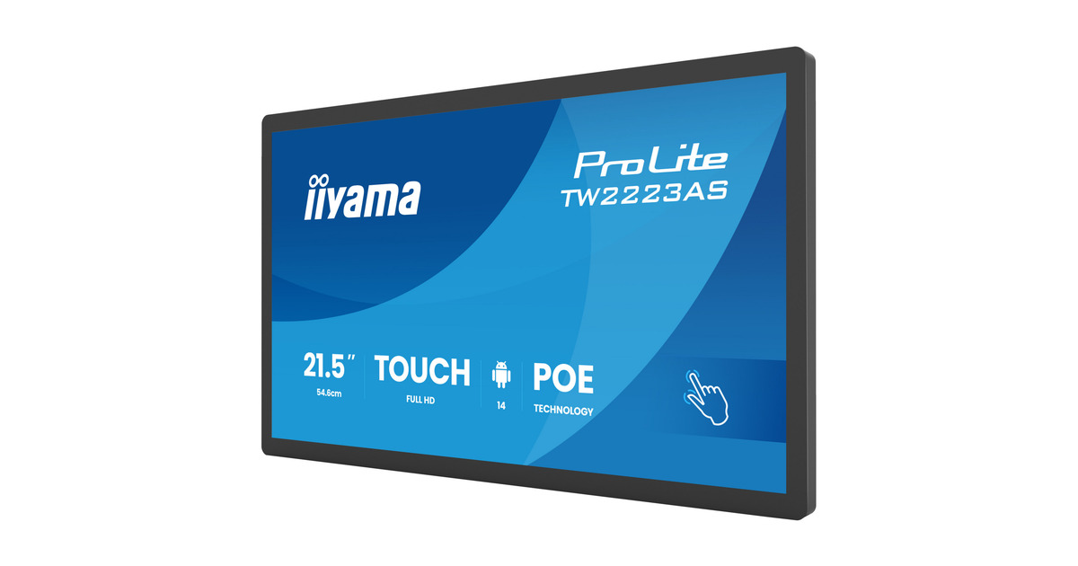 iiyama ProLite TW2223AS-B3P 21.5" Public Display Zwart, Touch, USB ...