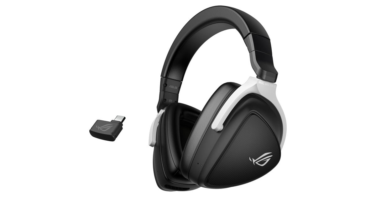 ASUS ROG Delta S Wireless over-ear gaming headset Zwart, Bluetooth, 2,4 ...