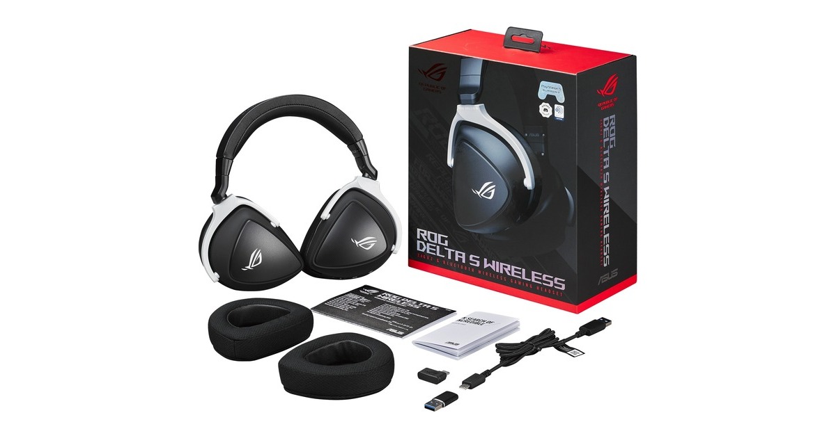 ASUS ROG Delta S Wireless over-ear gaming headset Zwart, Bluetooth, 2,4 ...