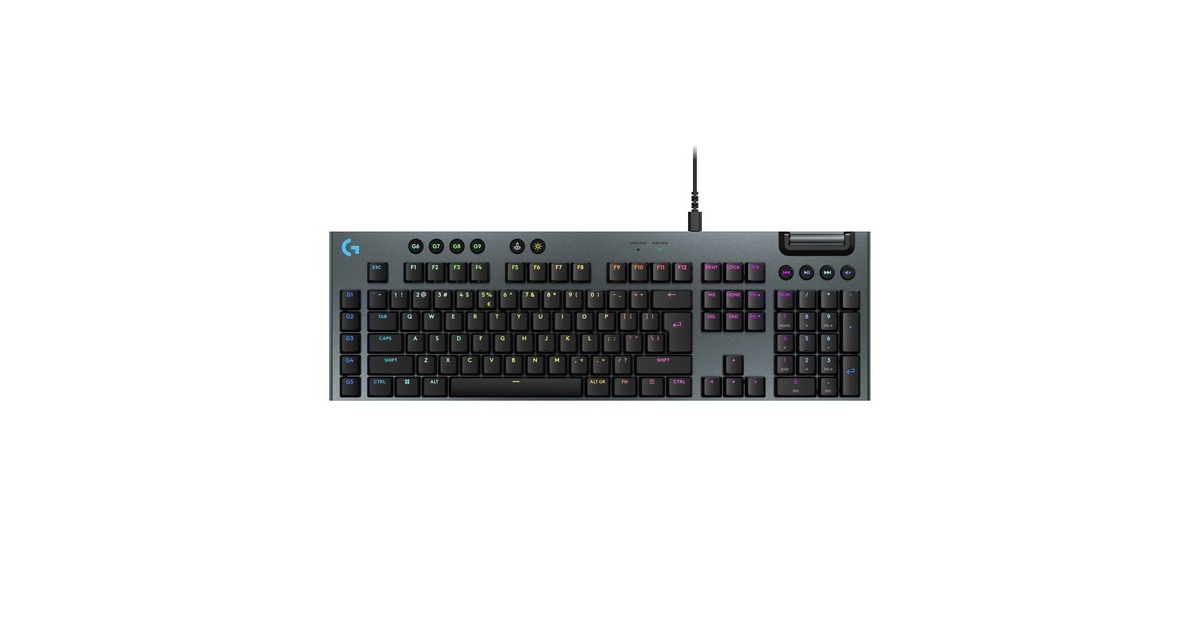 Logitech G915 X Low-Profile Wired Mechanical Gaming Keyboard Zwart, US ...