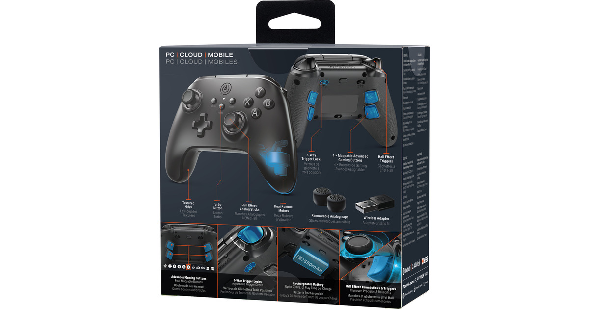 PowerA OPS v1 Wireless Controller for PC and Cloud Gaming Zwart, 2.4 ...
