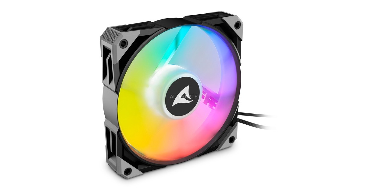 Sharkoon Rebel F50 PWM RGB case fan Zwart, 120 x 120 x 25 mm