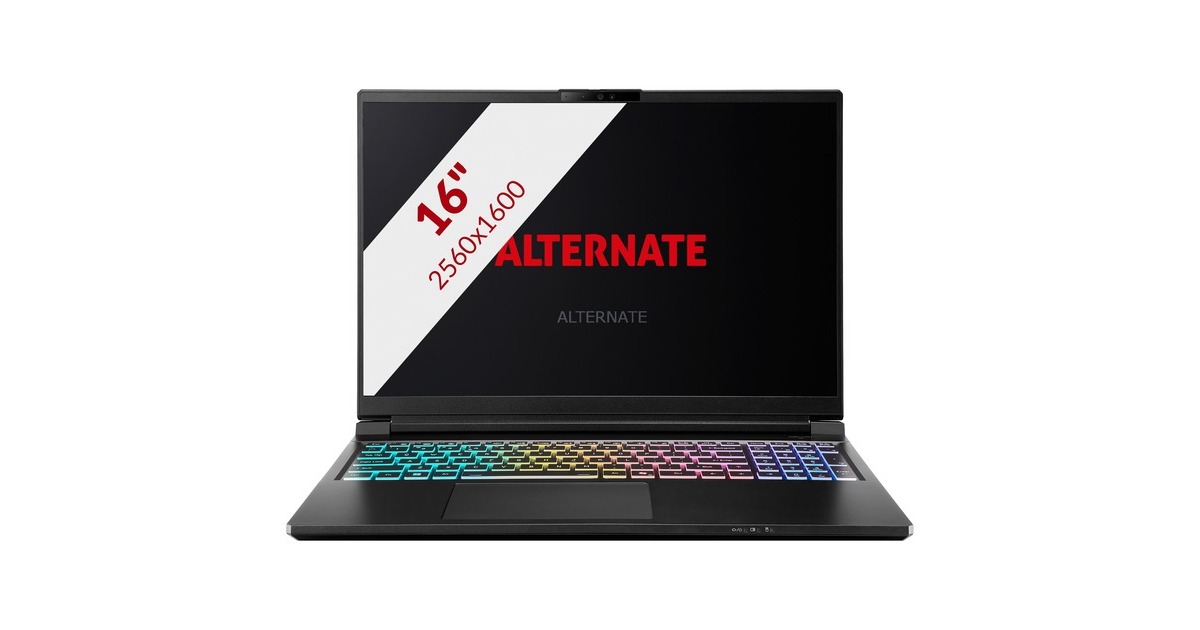 ALTERNATE Thunderstorm 16” - Ultra 9 - RTX 5080 gaming laptop Zwart ...