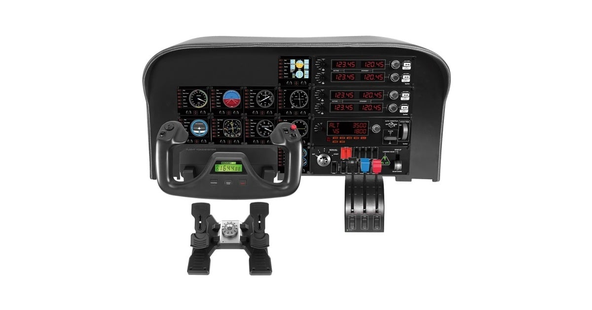Logitech G Saitek Pro Flight Multi Panel instrumentenpaneel Zwart, PC