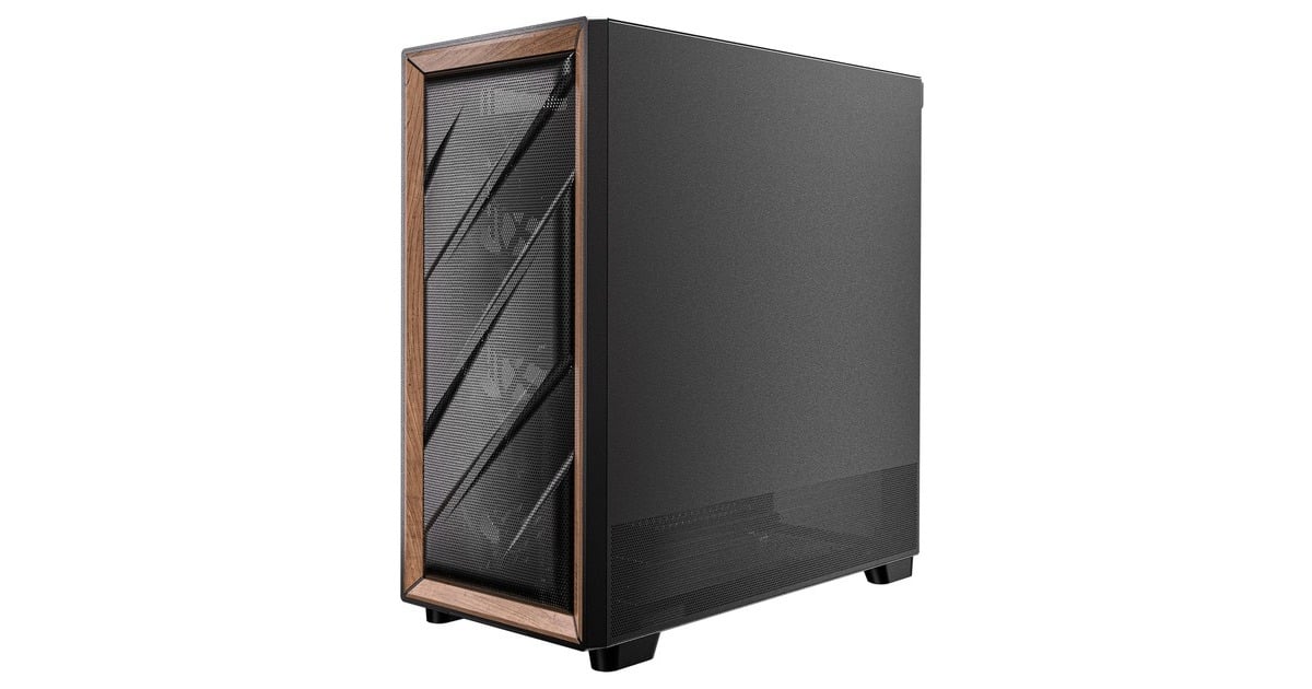 Antec FLUX midi tower behuizing Zwart | 2x USB-A | 1x USB-C | Tempered ...