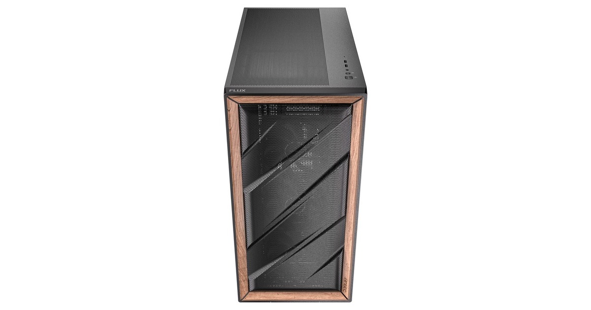 Antec FLUX midi tower behuizing Zwart | 2x USB-A | 1x USB-C | Tempered ...