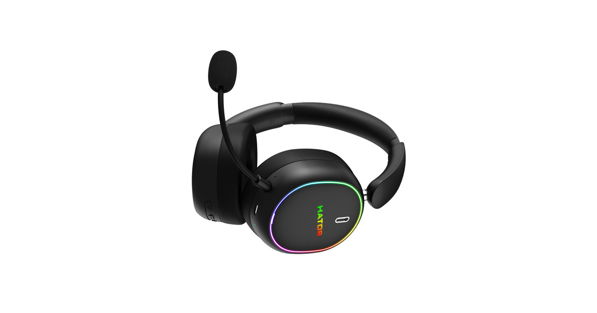 Hator Phoenix 2 Wireless over-ear gaming headset Zwart, RGB, 2.4GHz ...